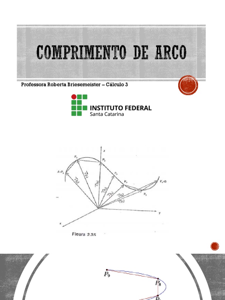 Aula 5 - Comprimento de Arco- CALCULO VETORIAL | PDF | Curva | Analise ...