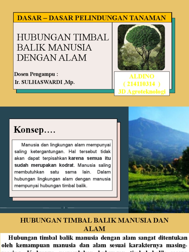 Hubungan Timbal Balik Manusia dan Alam | PDF