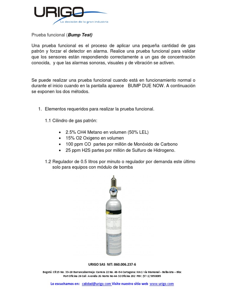Instructivo de Prueba Funcional | PDF | Ingeniería de Procesos Químicos | Sustancias químicas