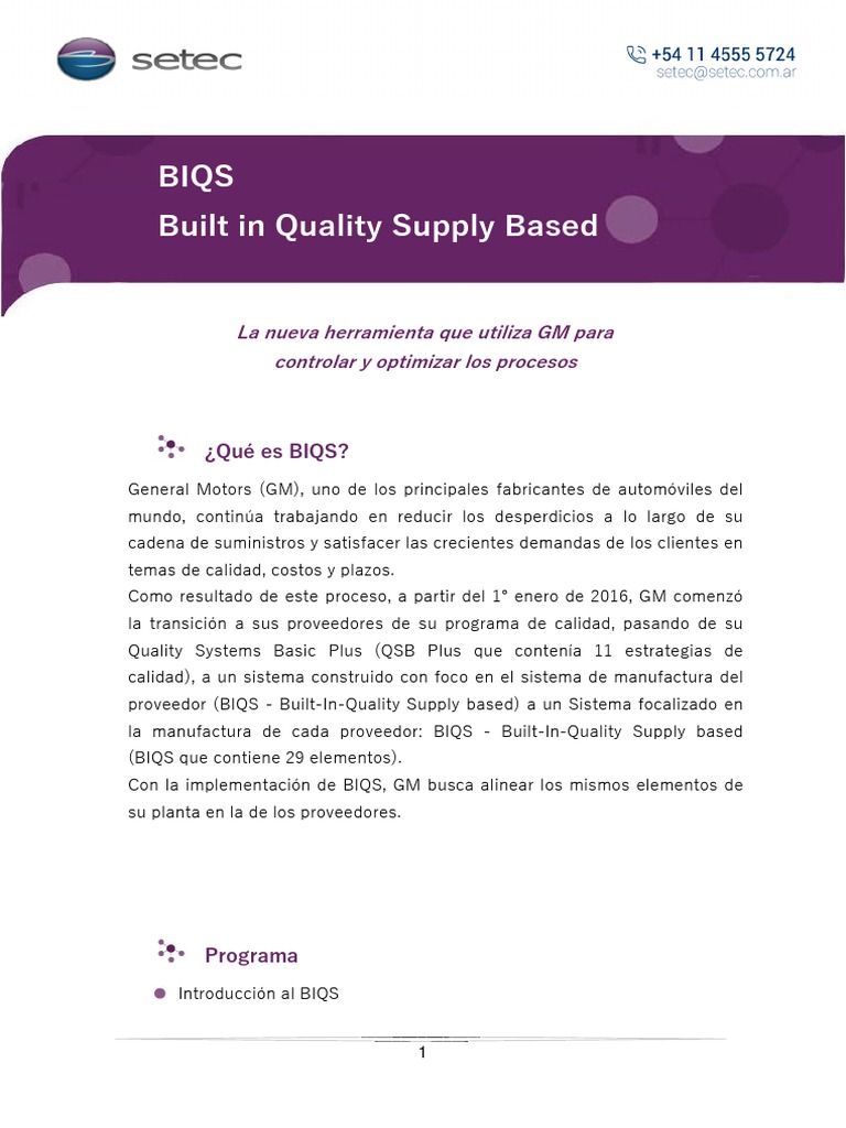 117 BIQS Built in Quality Supply Based AC R 07 R2 | PDF | Business | Economias
