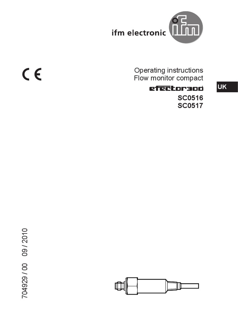 Flow Sensor York SC0517 | PDF | Equipment | Electrical Engineering