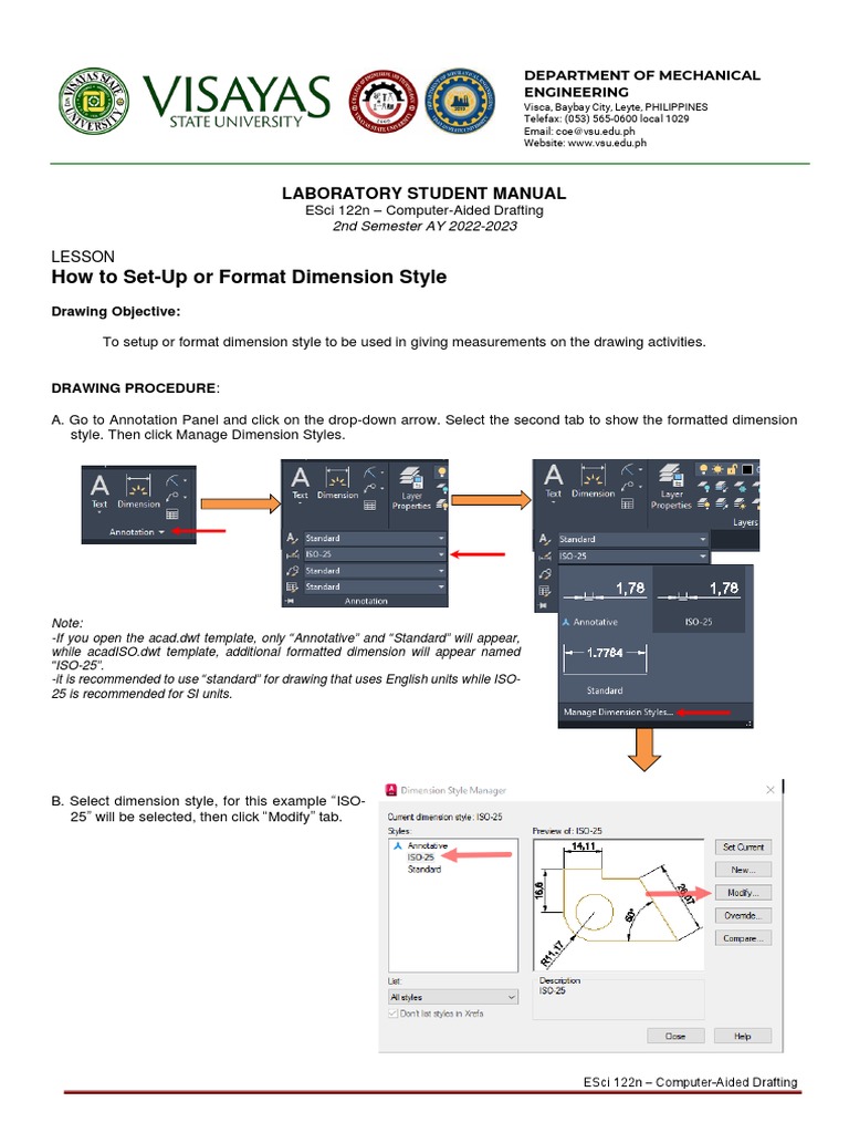 Dimension Style Setup in CAD | PDF | Dimension | Metrology