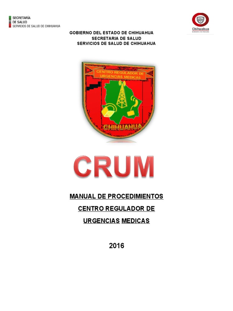 Manual de Procedimientos Crum Chihuahua 2016 | Descargar gratis PDF ...
