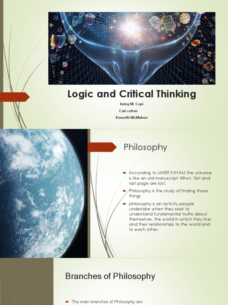 Introduction To Logic Irving M. Copi Carl Cohen Kenneth McMahon ...