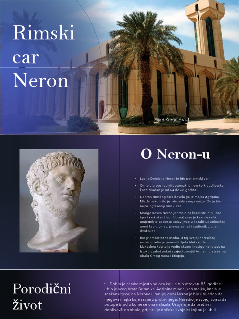 Rimski Car Neron: Rijad Kurtalić VI-1 | PDF