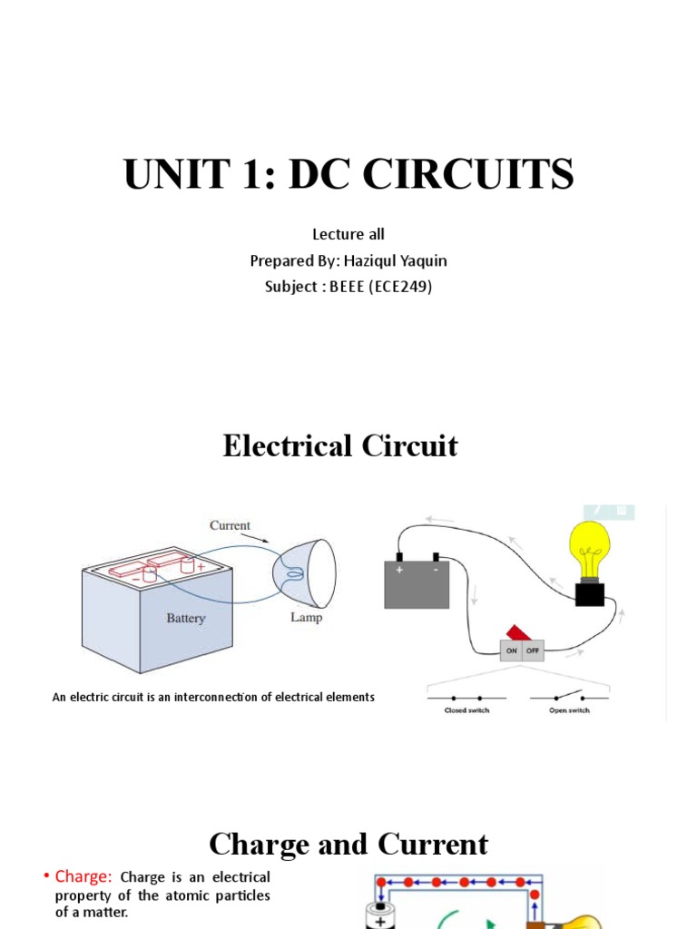 Ece249 Unit1 | PDF | Series And Parallel Circuits | Passivity (Engineering)