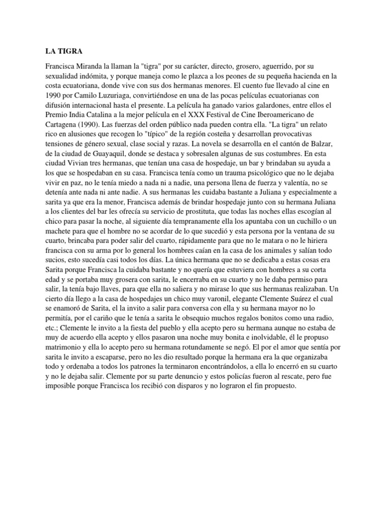 La Tigra | PDF