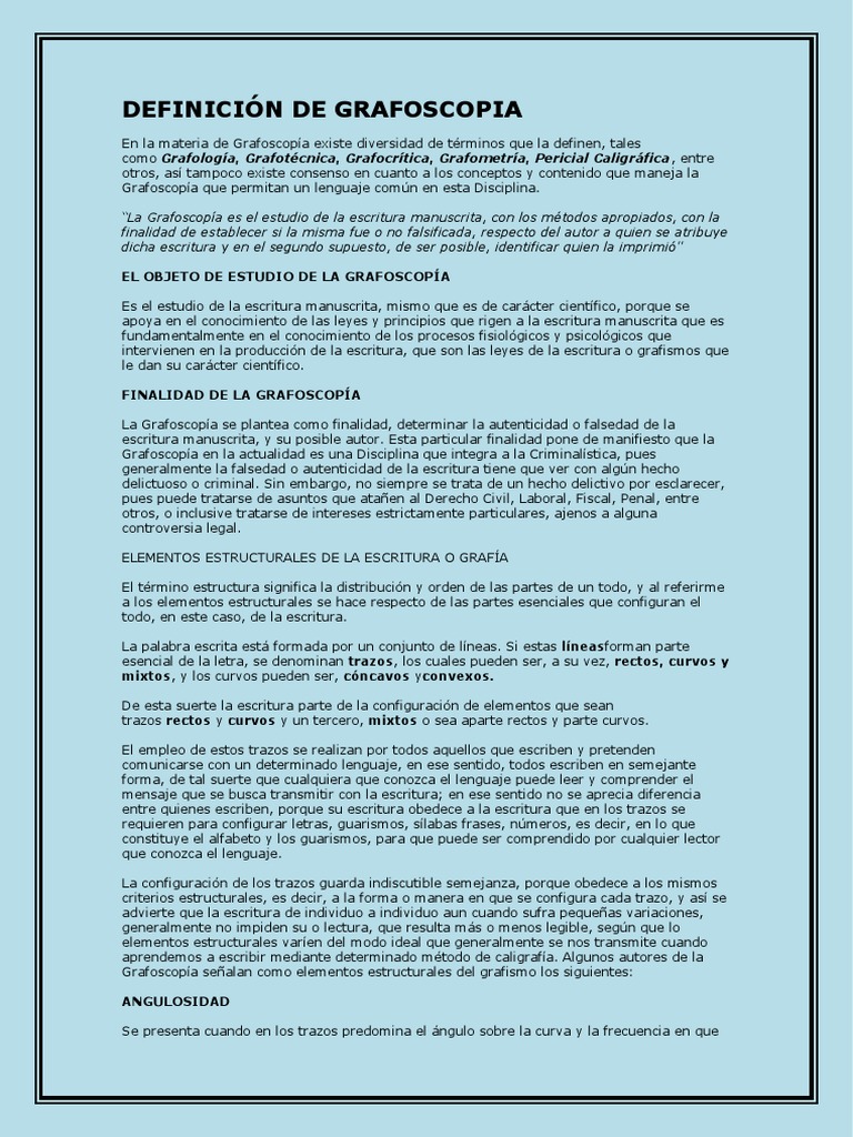 Un análisis completo de los elementos estructurales de la escritura ...