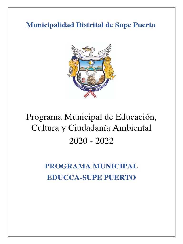 Pme MD Supe Puerto-Barranca 2020-2022 - Documento | PDF ...