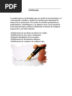 Definición de Grafoscopía | PDF | Escritura | Bolígrafo