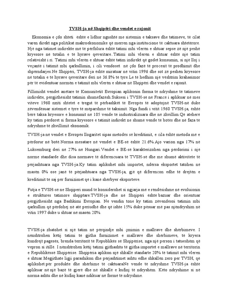 TVSH Ne Shqiperi Dhe Vendet e Rajonit | PDF