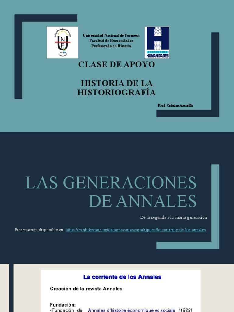 Las Generaciones de Annales - Clase #4 | PDF