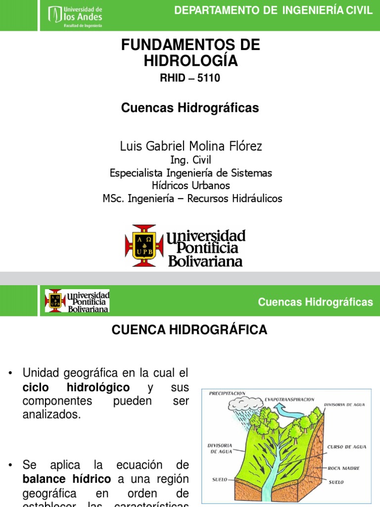 02 - Cuencas Hidrograficas | PDF | Cuenca de drenaje | Hidrología
