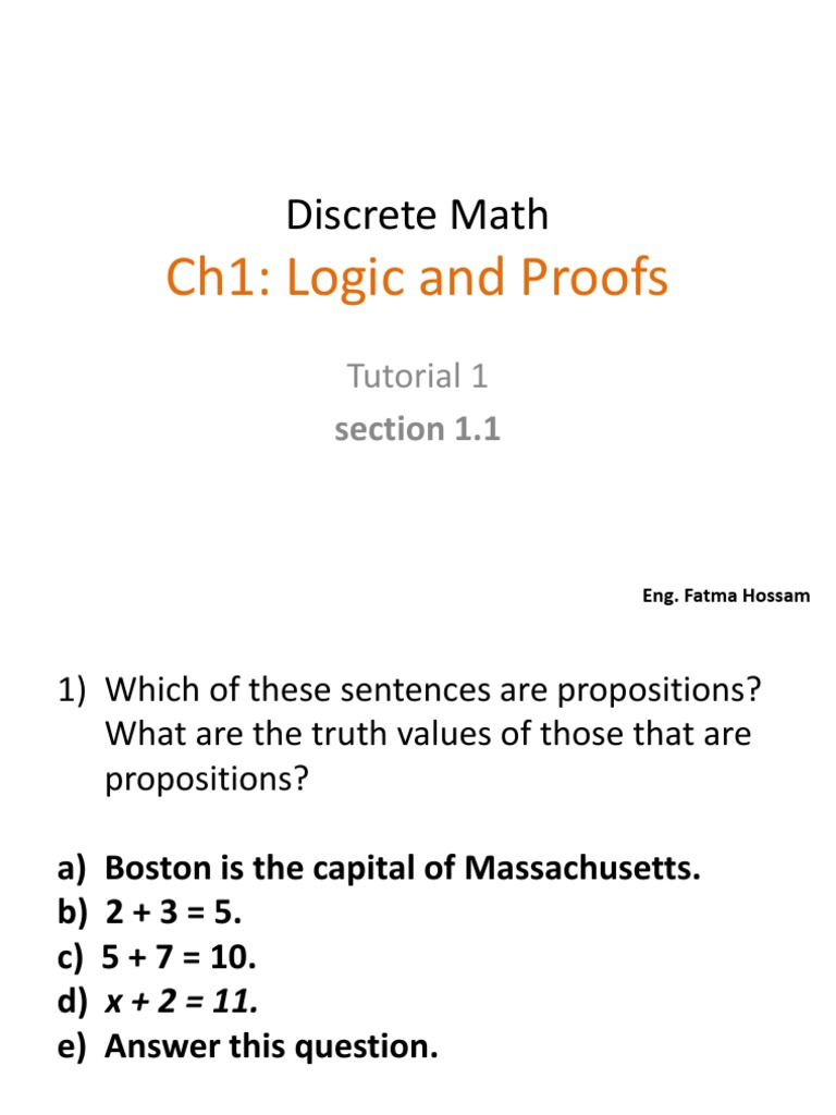 Discrete Math Lab 1 | PDF | If And Only If | Metalogic