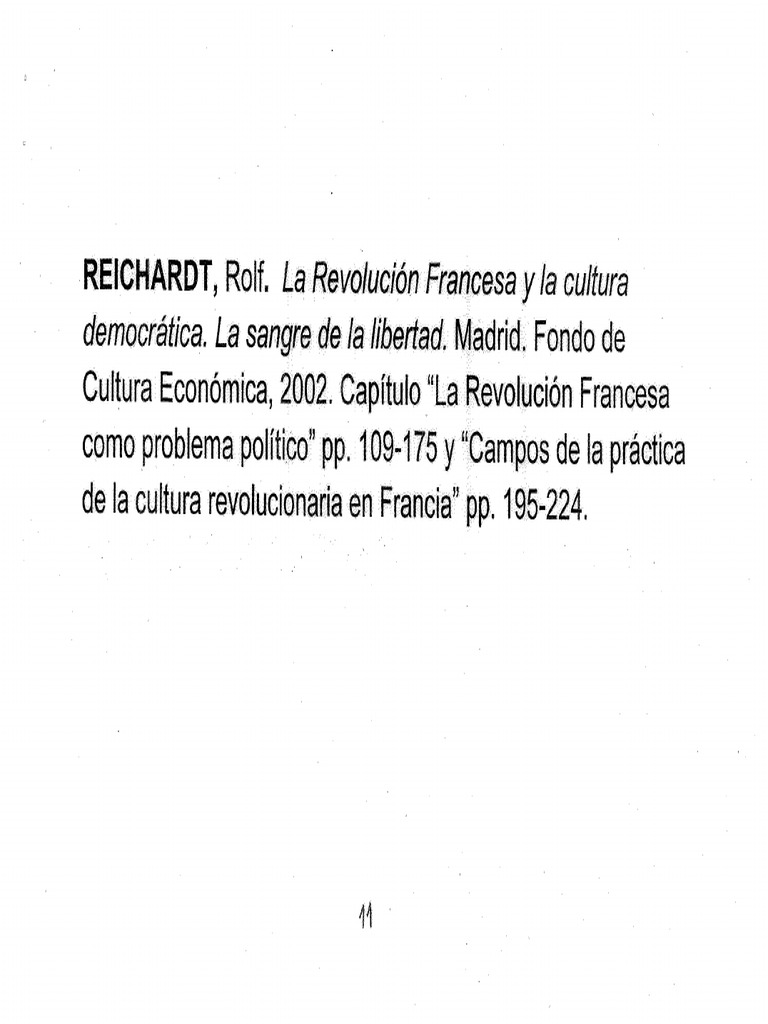 Reichardt - La Revolución Francesa | PDF