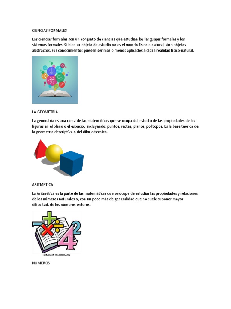 Ciencias Formales y Matemáticas Abstractas | PDF | Geometría | Matemáticas