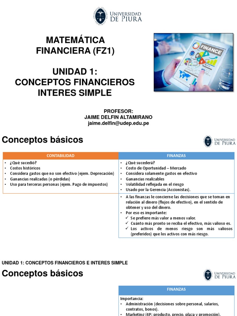 Conceptos de Interés Simple en Finanzas | PDF | Interés | Tasas de interés