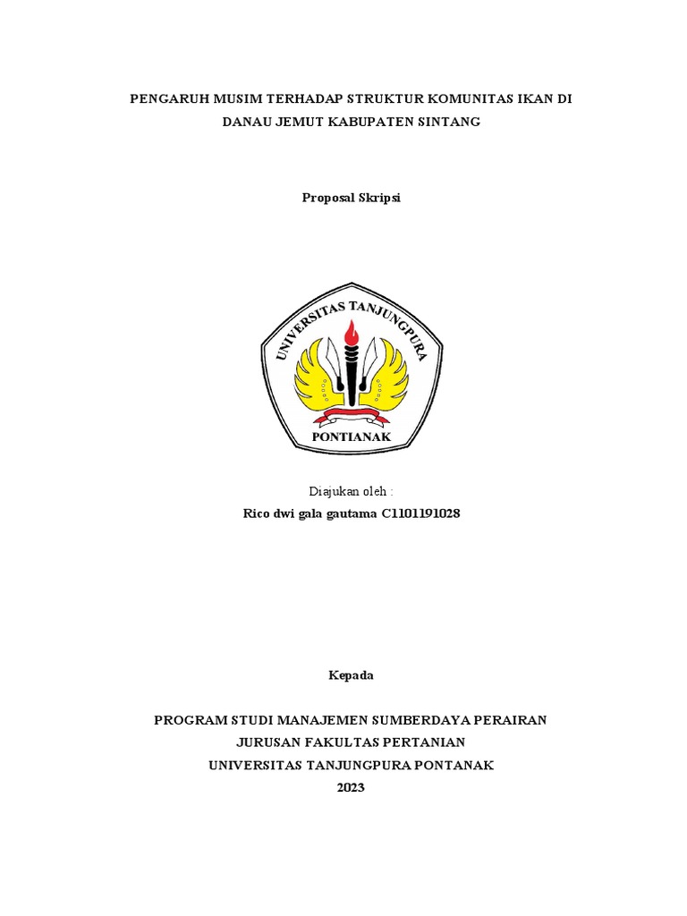 PROPOSAL PENELITIAN - Rico Dwi | PDF