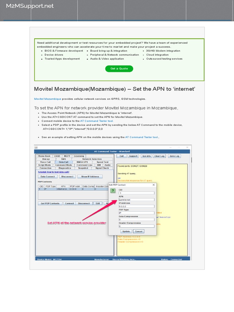 Movitel Mozambique (Mozambique) - Set The APN To Internet' | PDF | Computers