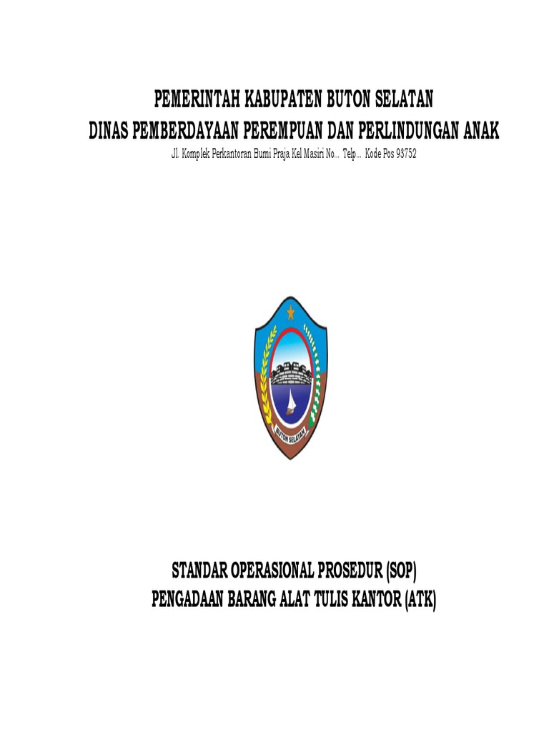 SOP Pengadaan ATK Buton Selatan | PDF