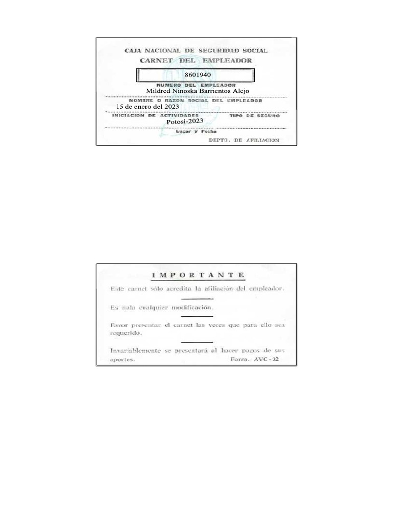 Form Avc - 02 | PDF