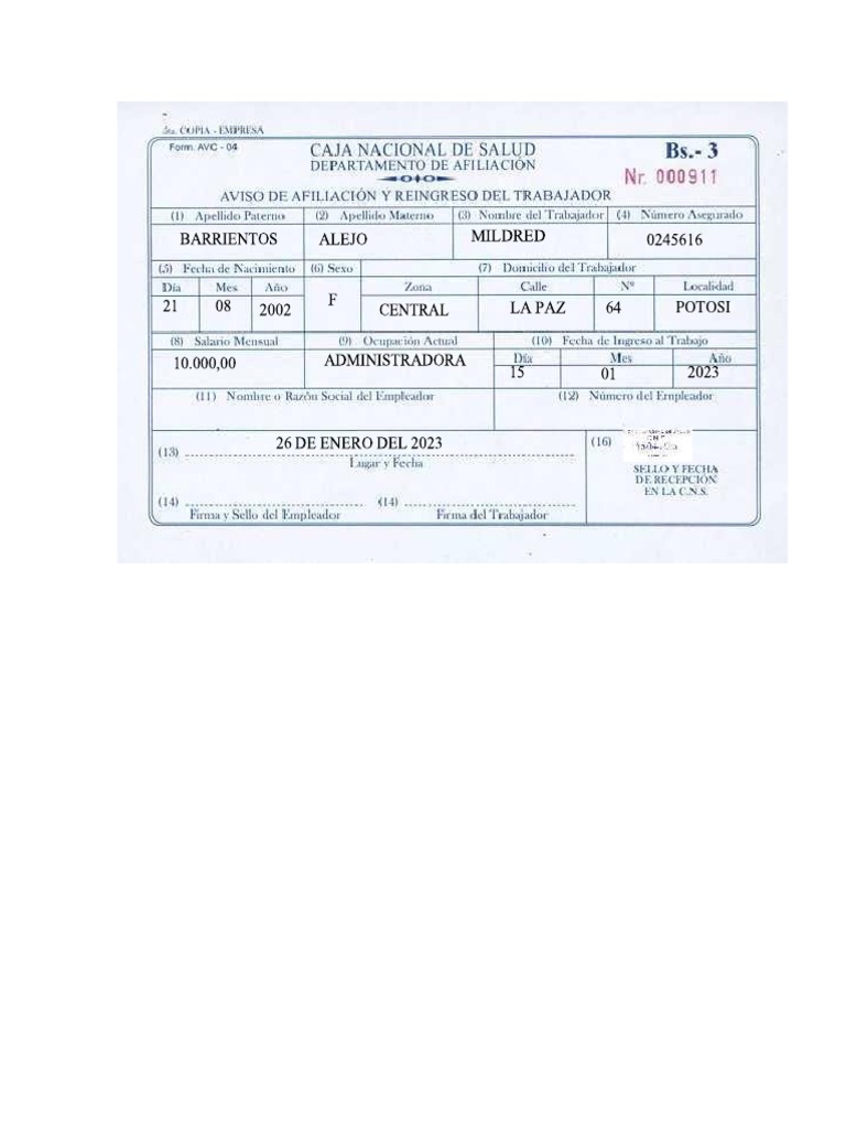 Form Avc - 04 | PDF