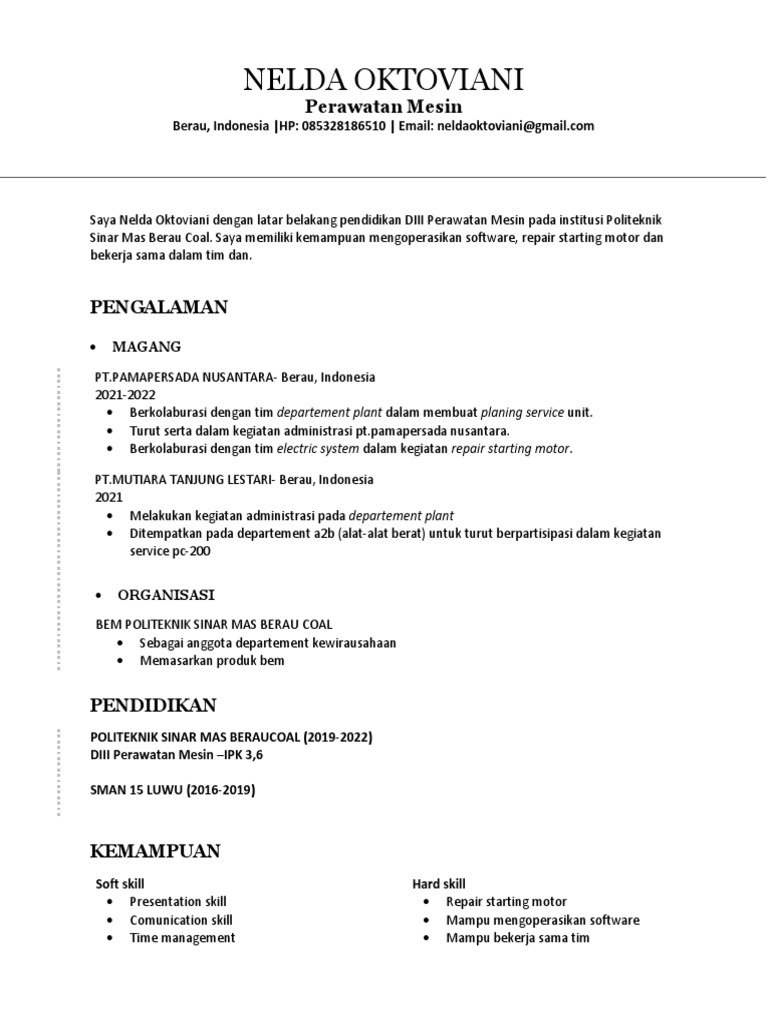 CV Nelda | PDF