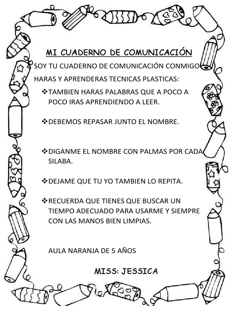 Mi Cuaderno de Comunicación Infantil | PDF | Artes del Lenguaje y ...