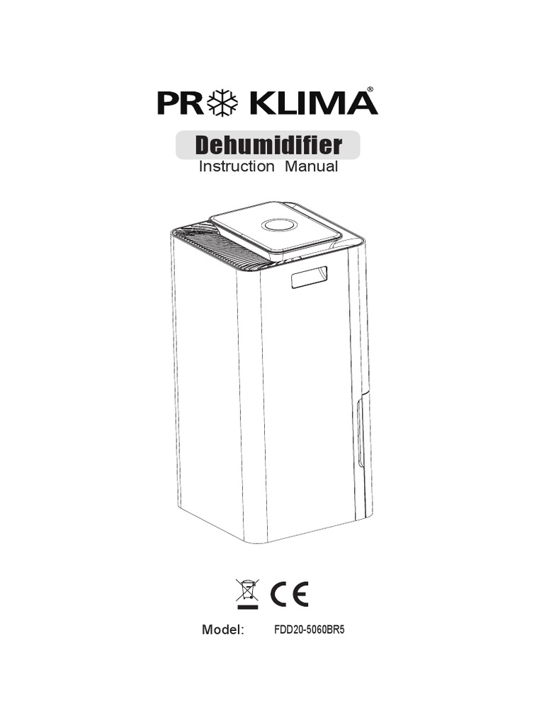 ProKlima Entfeuchter Manual | PDF | Manufactured Goods | Engineering Thermodynamics