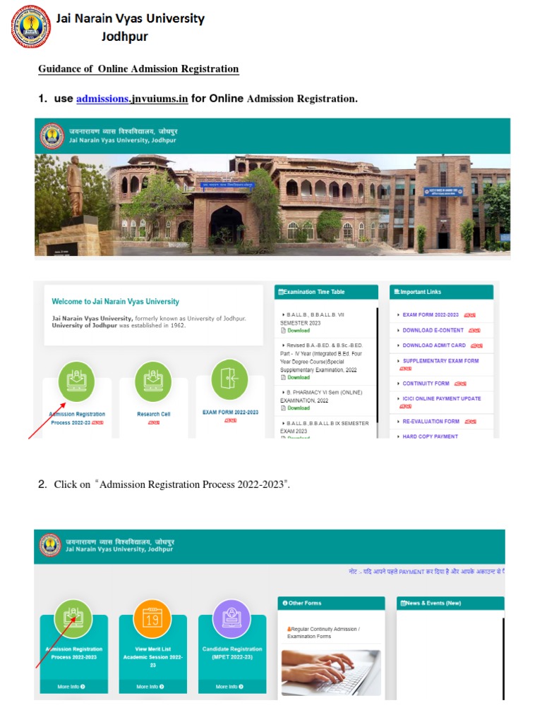 Instruction Preadmission JNVU New | PDF | Software | Computing