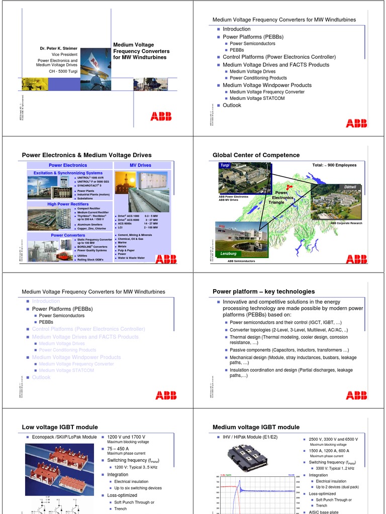 ABB - Wind Power Converter Technology Presentation | PDF | High Voltage ...