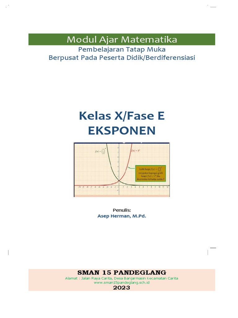 Modul Ajar Eksponen | PDF
