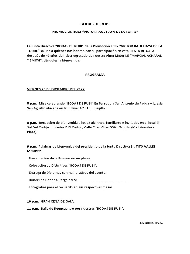 Bodas de Rubi | PDF