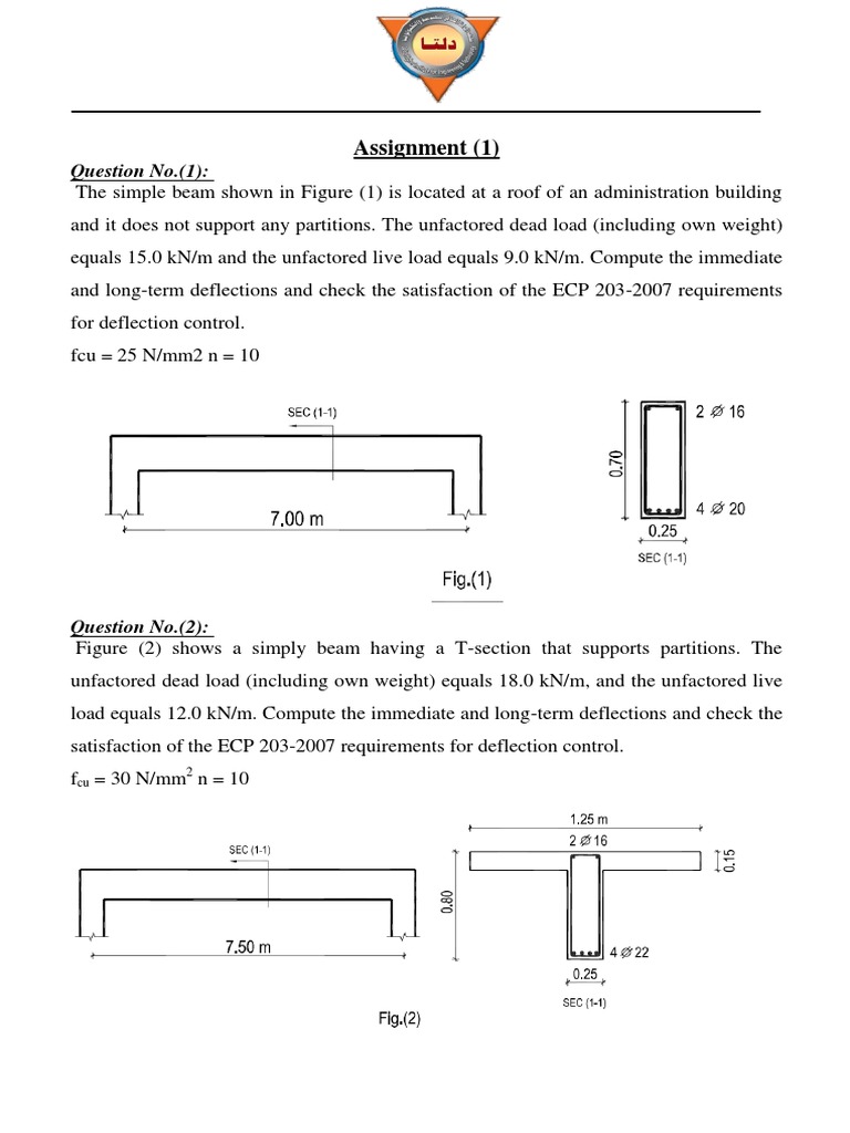 Assignment (1) : Question No. | PDF
