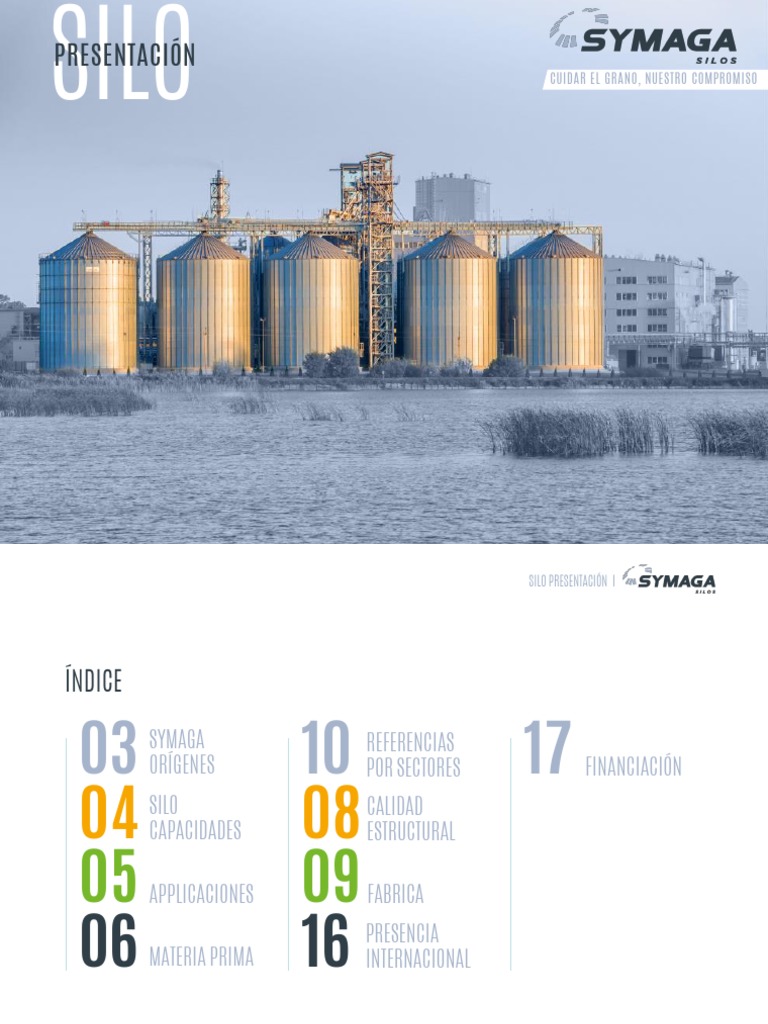 Symaga Silos Presentacion ES v1 | PDF | Procesos industriales | Sector secundario de la economía