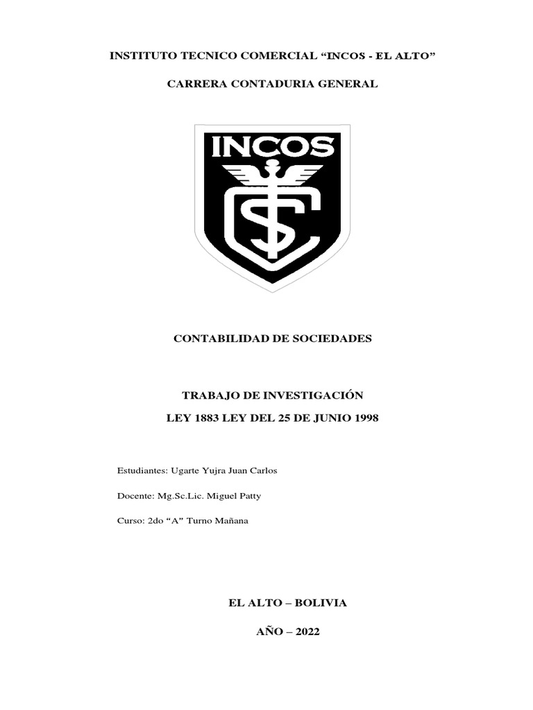 Informe Ley 1883 | PDF | Seguro | Reaseguro