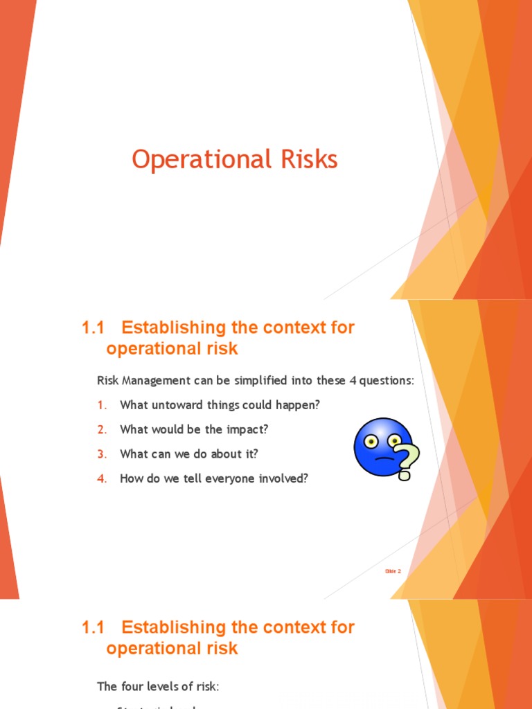 Operational Risks | PDF | Risk | Risk Management