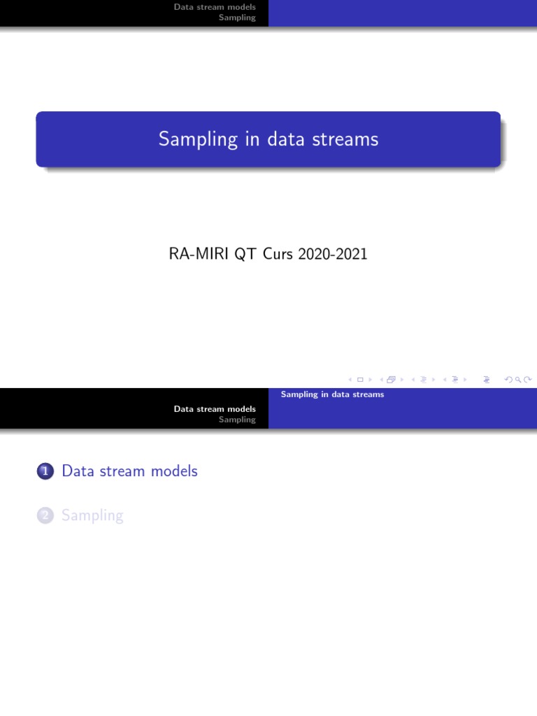 9 RA MIRI SamplingDS | PDF | Computational Complexity Theory | Sampling (Statistics)