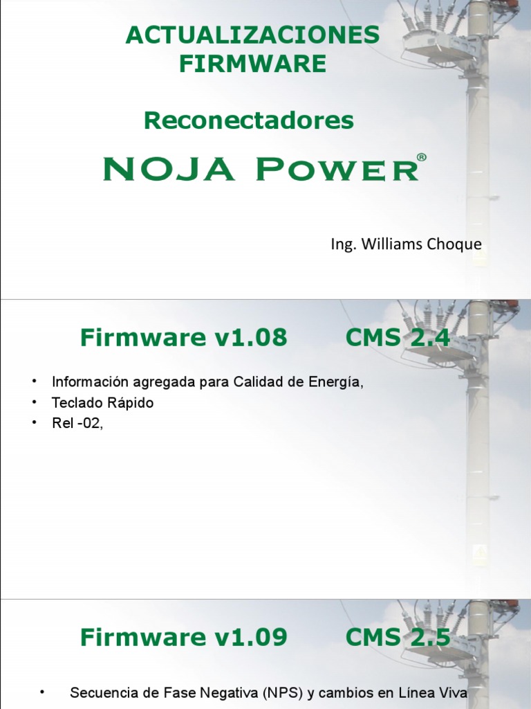 Presentacion Reconectador Noja Power | PDF | Protocolos de internet ...