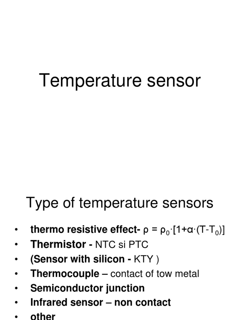 Temperature Sensor | PDF | Thermocouple | Infrared