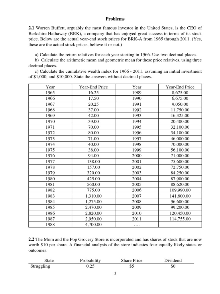 Problems-Chapter 2 | PDF | Standard Deviation | Variance