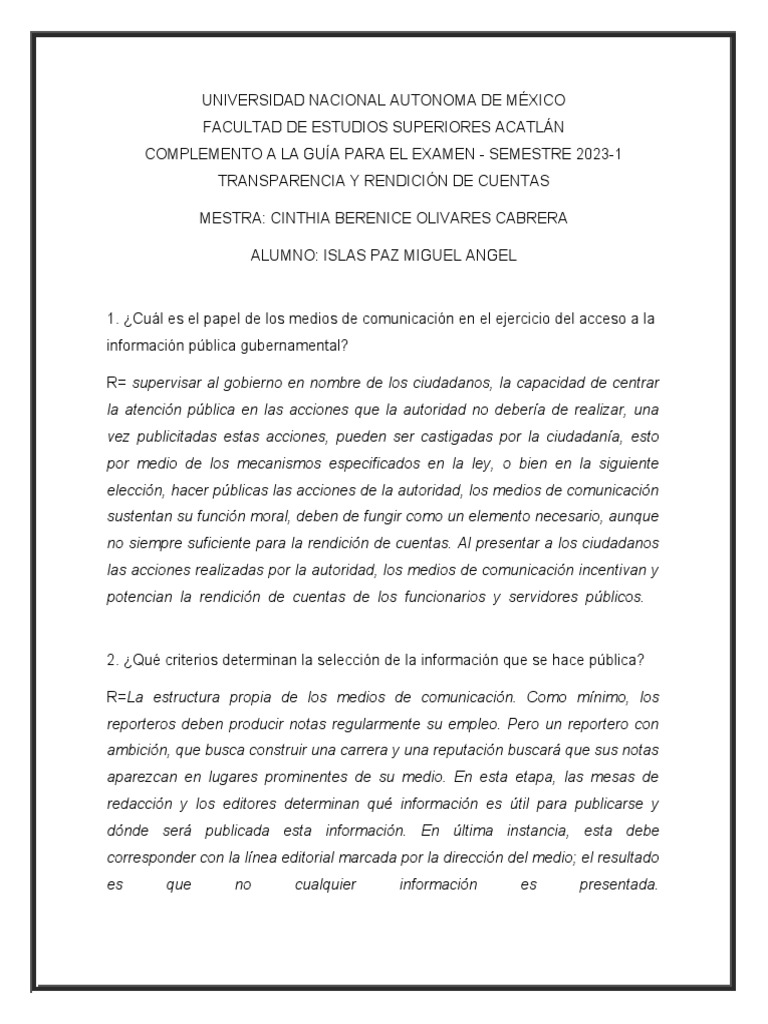 Guia Examen Complemento | PDF | Responsabilidad