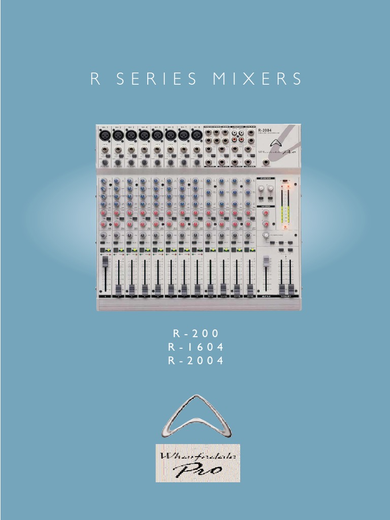 Wharfedale Pro r-1604 324 | PDF | Equalization (Audio) | Microphone