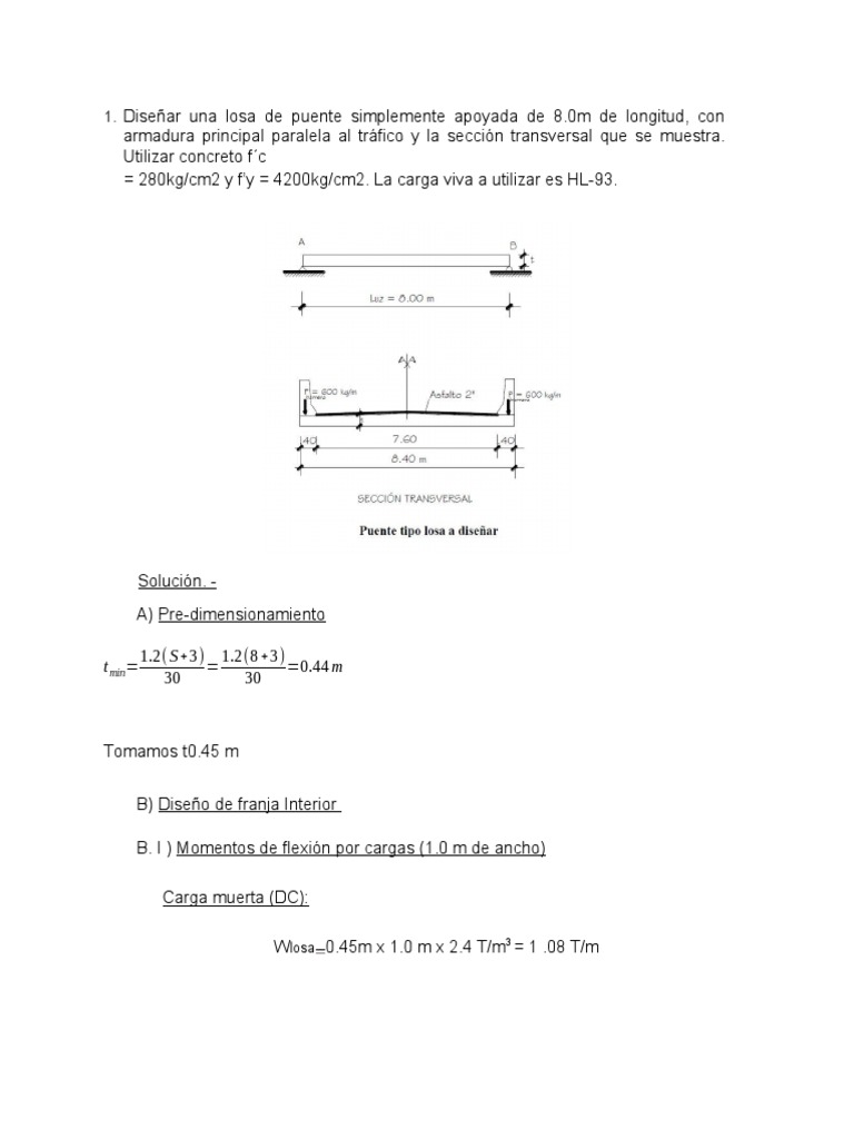 Practica Puentes Pdf Materiales Ingeniero Civil