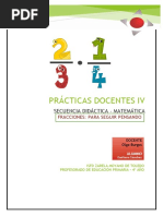 Planificación Matemática de Fracciones para 4 Grado | PDF | Fracción ...