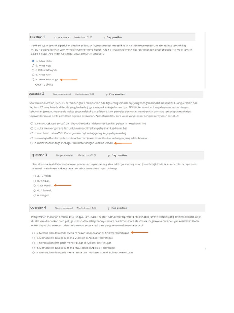 Soal Ujian Komprehensif TKH 2023 | PDF