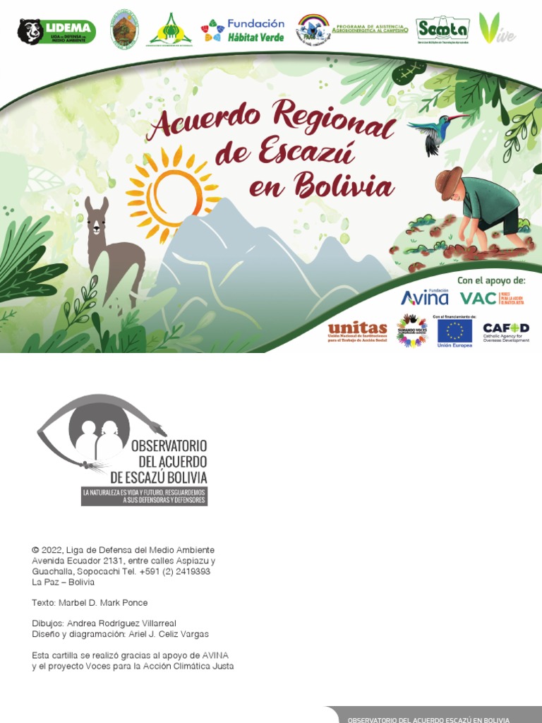 Cartilla Sobre El Acuerdo de Escazú | PDF | Principios éticos | Justicia