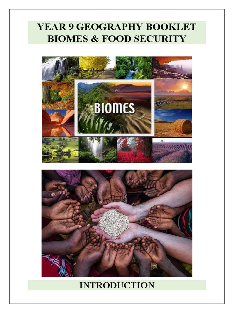 Biomes & Food Security Booklet (7638) | PDF | Climate Change | Food ...