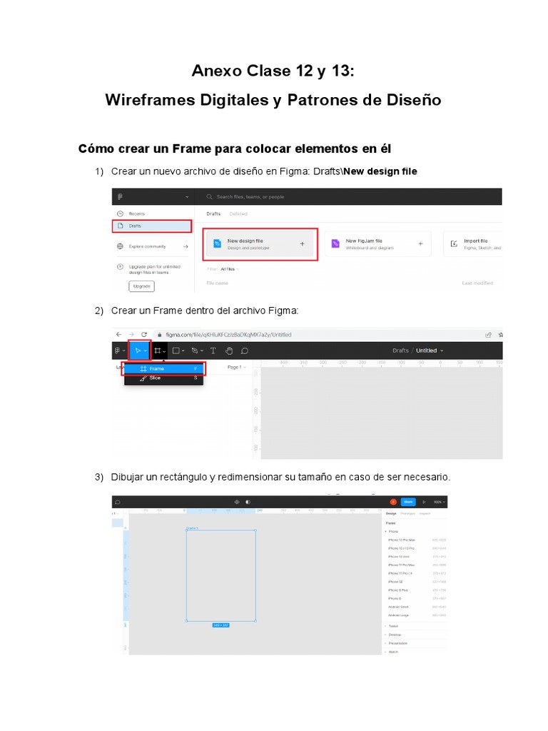 Wireframes Digitales y Patrones de Diseño | PDF