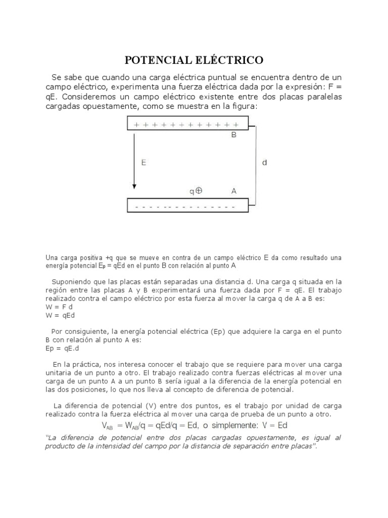 POTENCIAL ELÉCTRICO | PDF